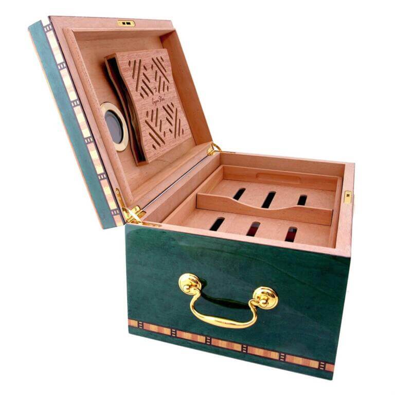 Blue Havana 150 Cigar Humidor with Digital Hygrometer | Cigar Star