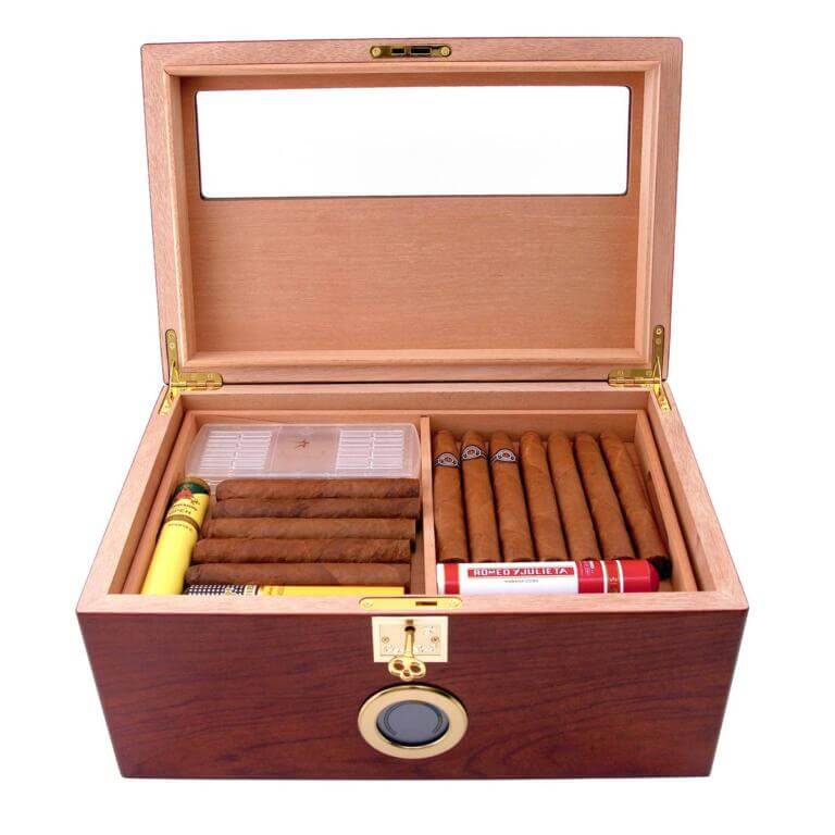 The Lexington Classic 150 Cigar Glass Top Humidor | Cigar Star