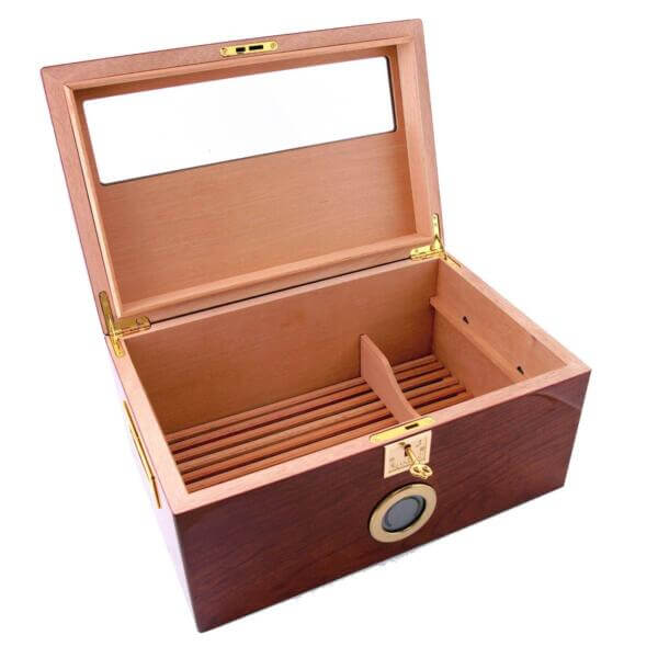 The Lexington Classic 150 Cigar Glass Top Humidor | Cigar Star