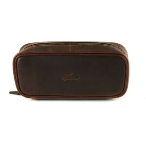 Full-Grain Leather Travel Cigar Humidor| Cigar Case | Cigar Star