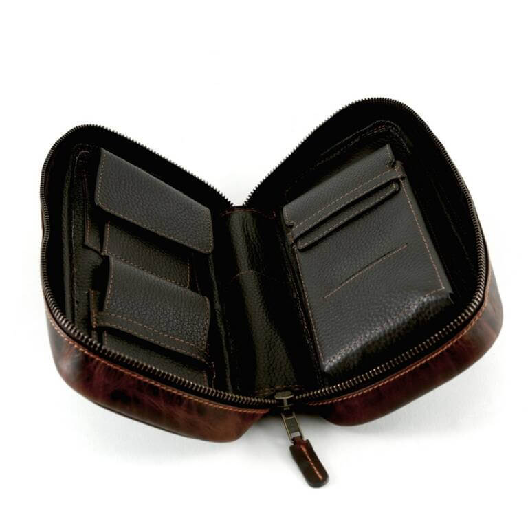 Full-Grain Leather Travel Cigar Humidor| Cigar Case | Cigar Star