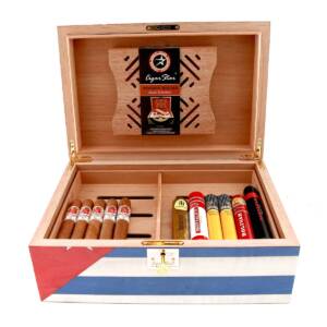 Cuban Flag Humidor | Cigar Star | Shipped From Canada