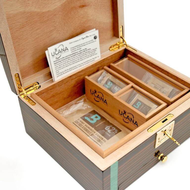 Cannabis Storage & Humidor Featuring Ebony and Tamo Ash | Cigar Star