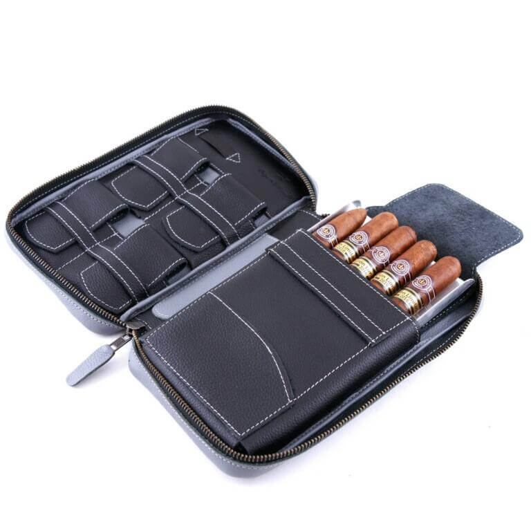 FULL-GRAIN LEATHER CIGAR CASE | Shipped from Canada