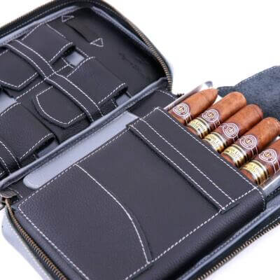 FULL-GRAIN LEATHER CIGAR CASE | Shipped from Canada
