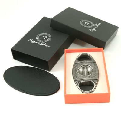 ORNATE V CUT CIGAR CUTTER | Cigar Star | From Canada