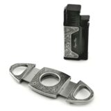 Cigar Cutter Lighter Gift Set | Cigar Star | Shipped From Canada