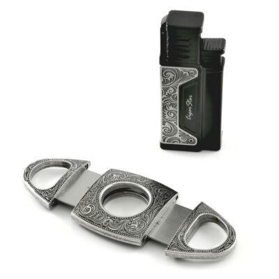 Cigar Cutter Lighter Gift Set | Cigar Star | Shipped From Canada